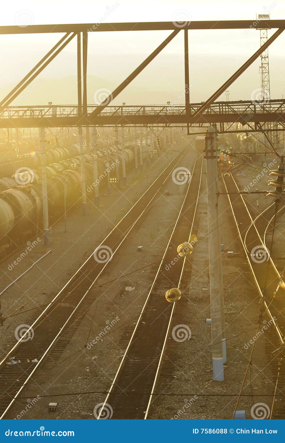 Sunset in Ulan Ude Railway Station Stock Photo - Image of golden, gold ...