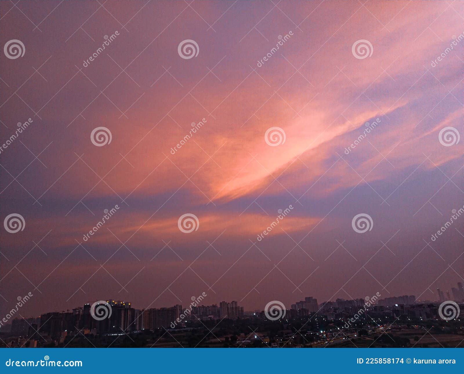 Sunset Vibes at Evening Time Stock Photo - Image of sunset, skyline ...