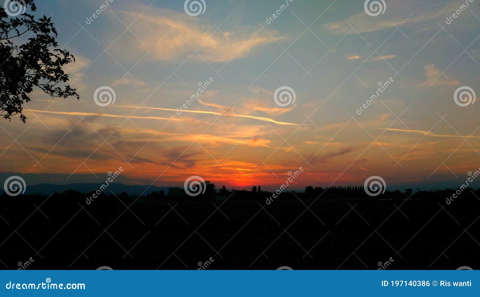 Sunset Vibes of September. Night Sky. Stock Photo - Image of beautiful ...