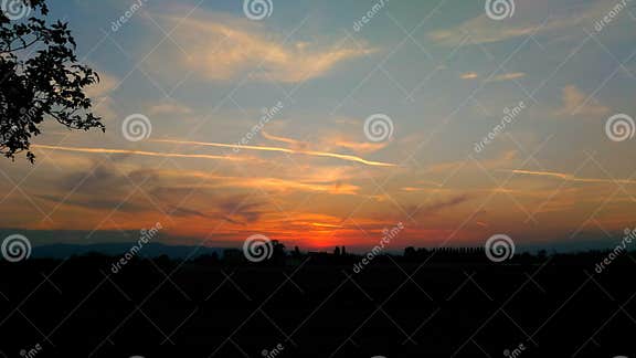 Sunset Vibes of September. Night Sky. Stock Photo - Image of beautiful ...
