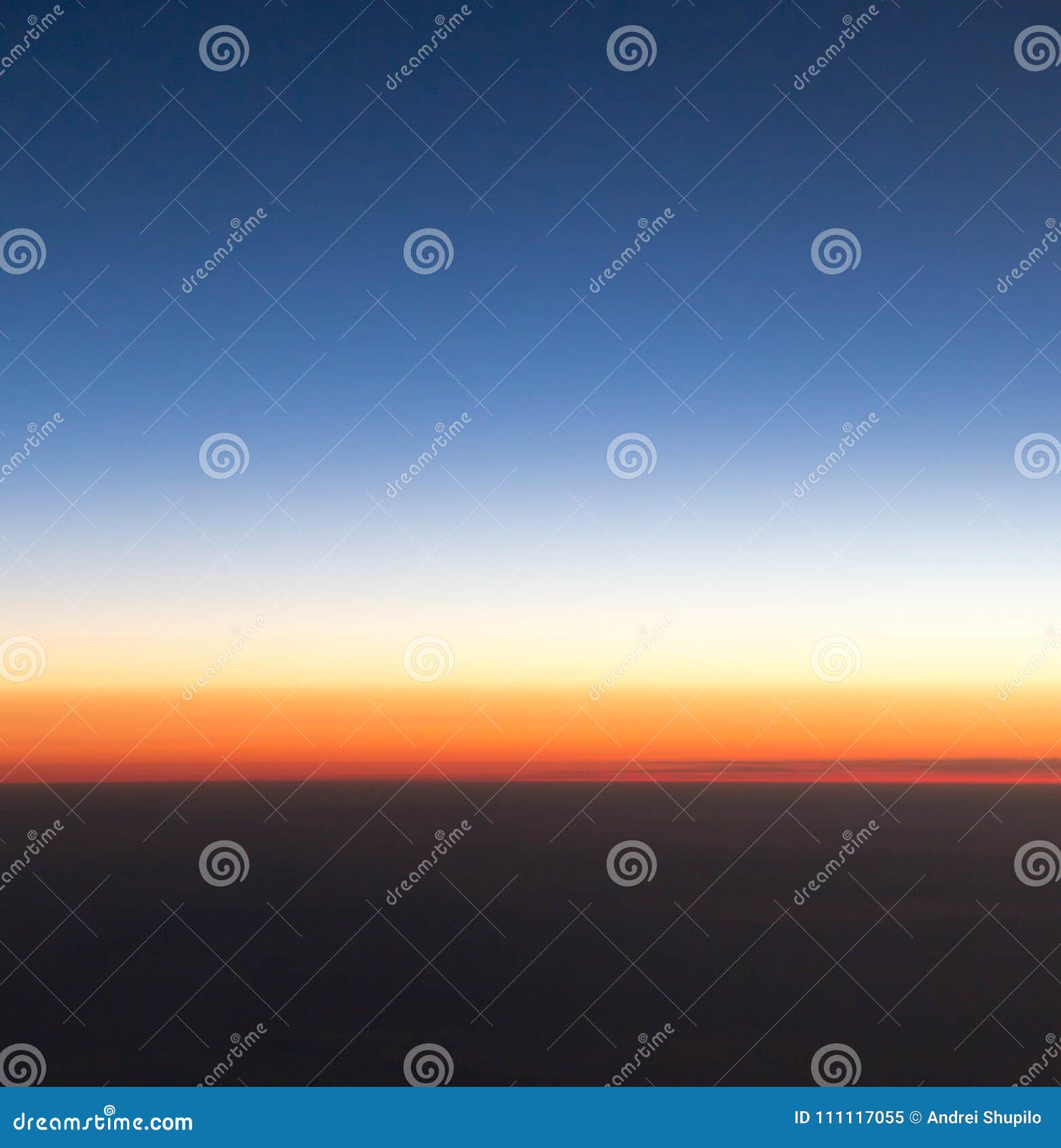 Sunset View from the Airplane Stock Image - Image of transportation ...
