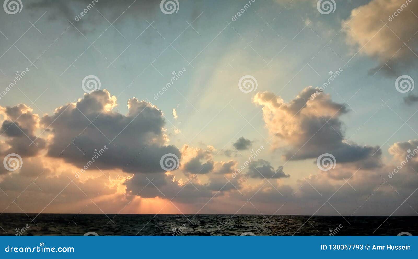 Sunset View from Alexandria in Egypt Stock Image - Image of sunset ...
