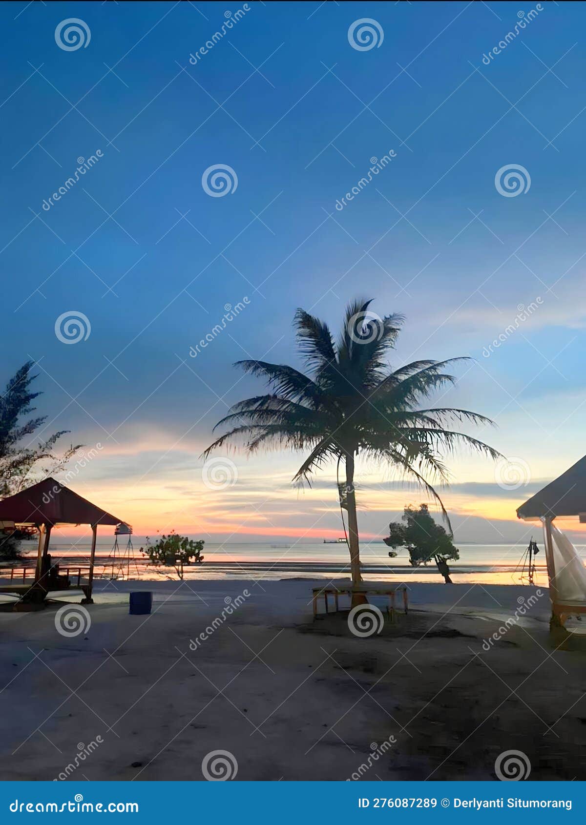 Sunset View on the Beach Vio Vio Stock Image - Image of bautiful, view ...