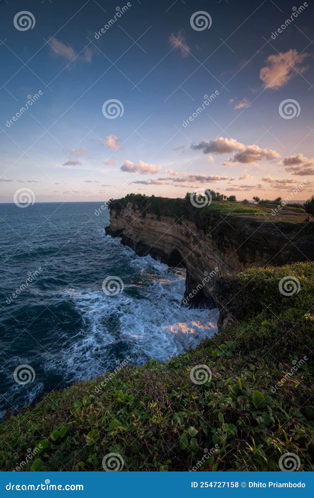 Sunset View from Broken Beach Pacitan Stock Photo - Image of pacitan ...