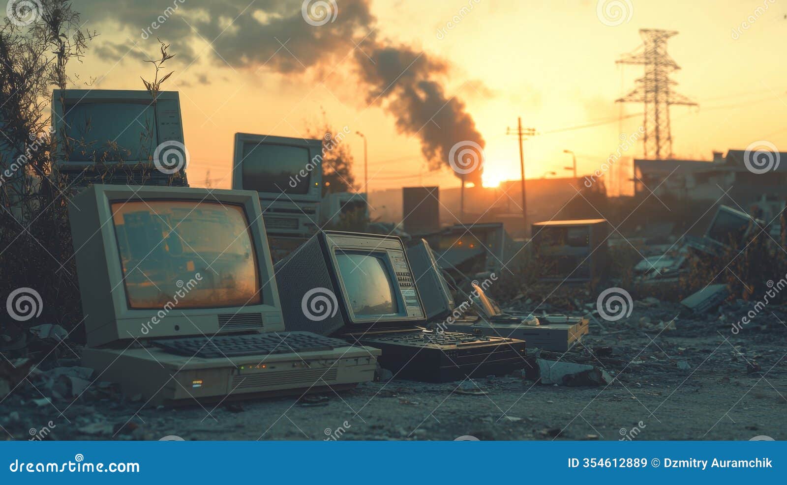 A Sunset View of an E-waste Dump Draws Attention To Environmental ...