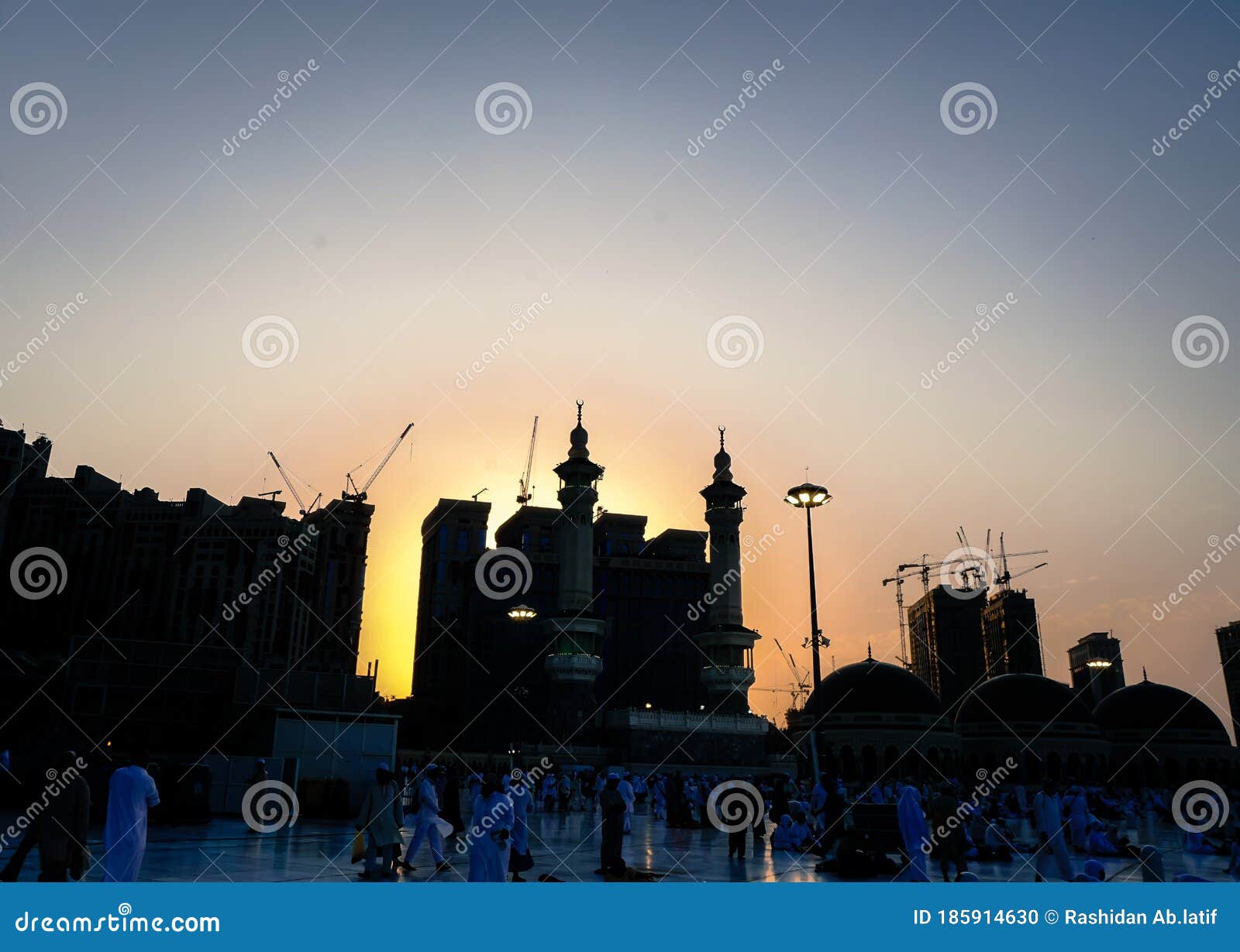 A Sunset View in Makkah, Saudi Arabia. Editorial Image - Image of time ...