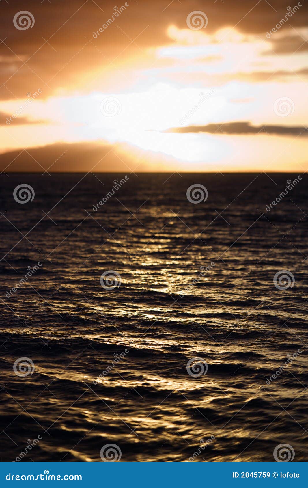 Sunset view of ocean stock image. Image of scenic, vertical - 2045759