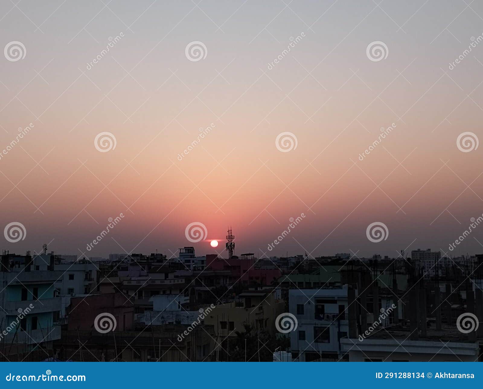 Sunset View of Patna City India Stock Photo - Image of tree, asia ...