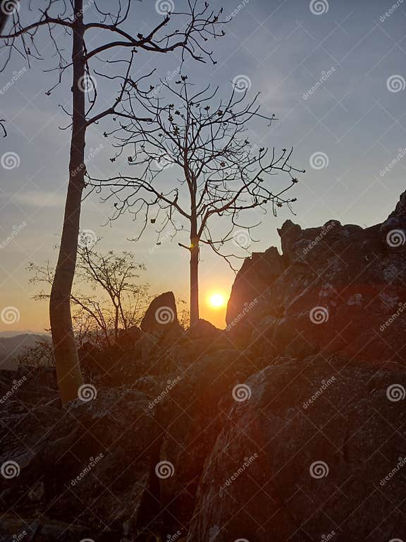 Sunset View Point stock image. Image of mountain, view - 291466969