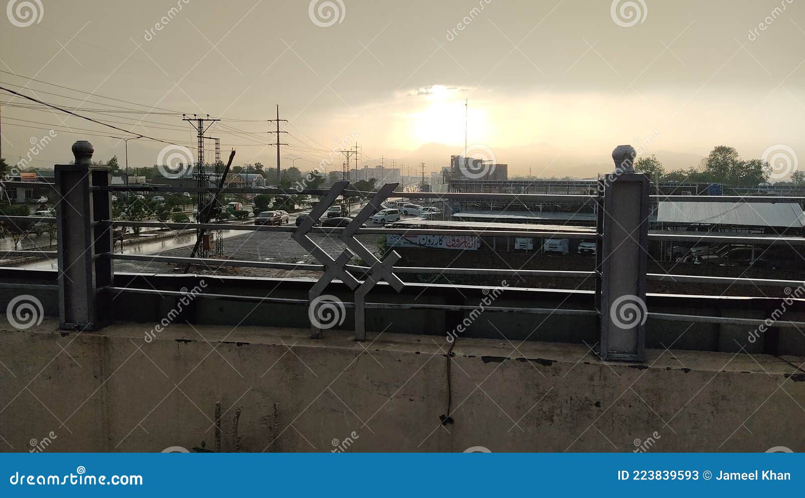 Sunset View after Rainfall at Peshawar Pakistan Stock Image - Image of ...