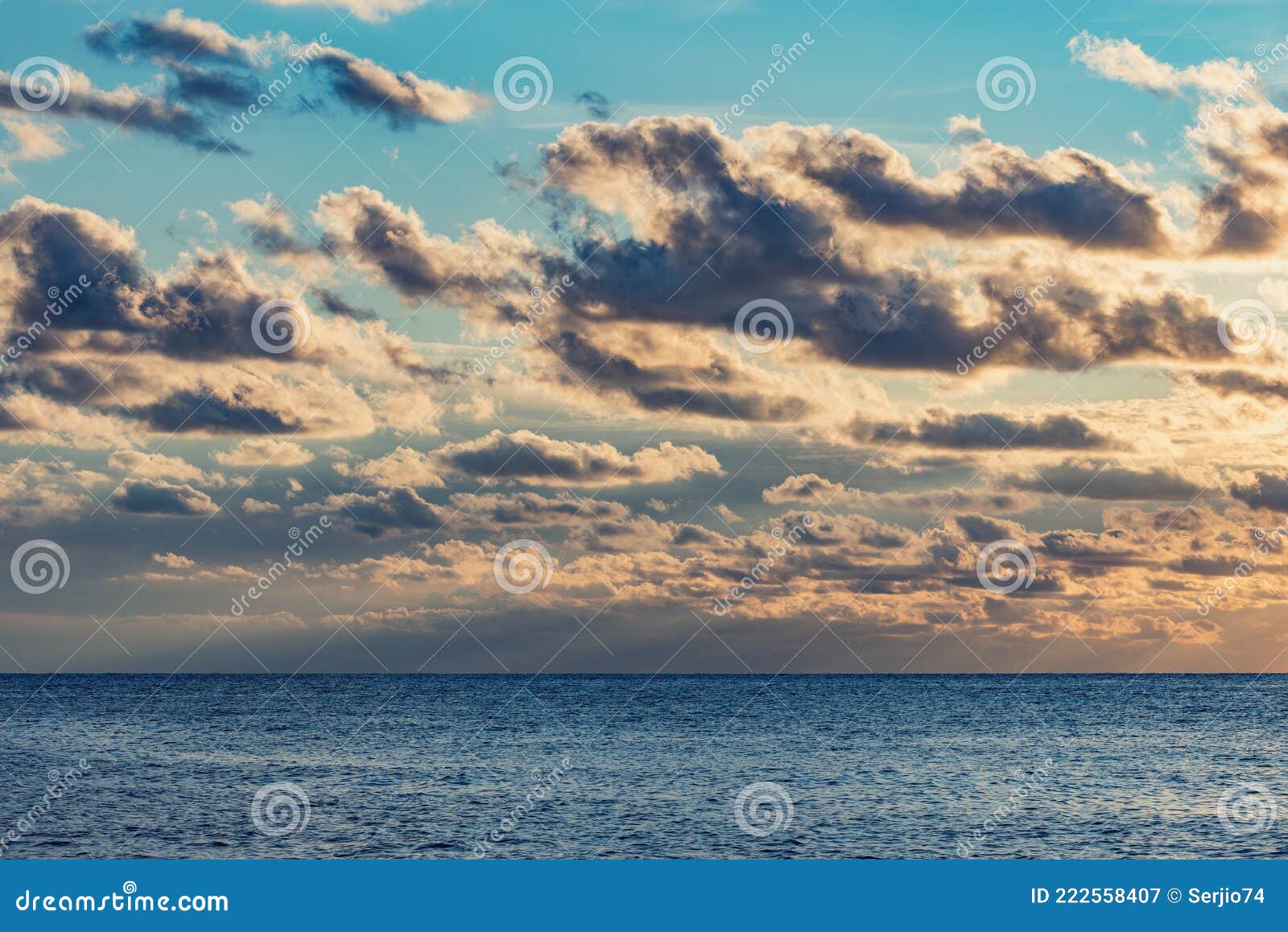 Sunset View of the Sea Coast. Stock Image - Image of wave, tranquil ...
