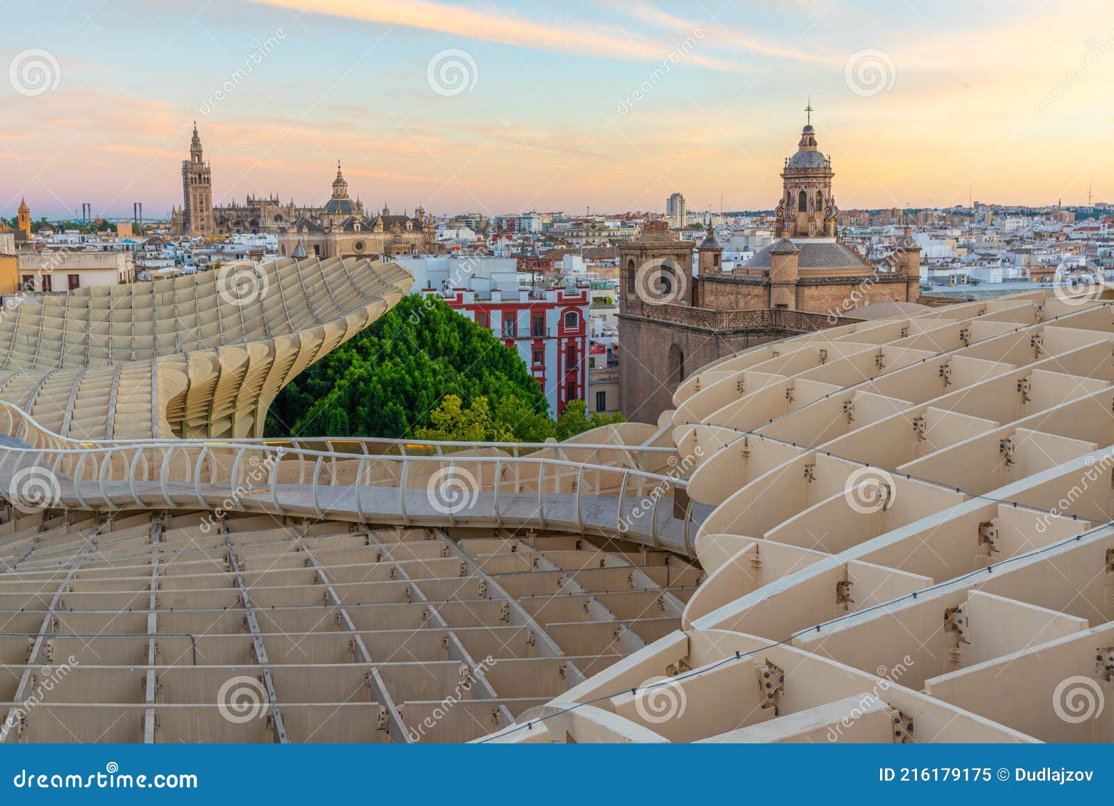 Sunset View of Setas De Sevilla in Spain Editorial Image - Image of ...