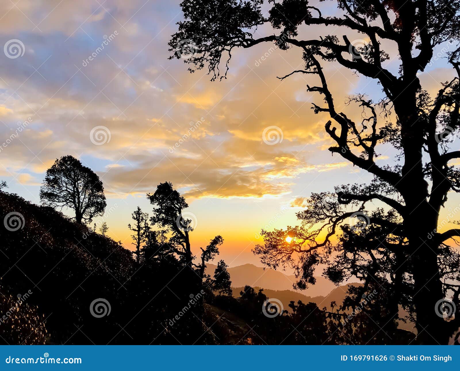 Sunset View and Shadow Click Uttarakhand Editorial Photo - Image of ...