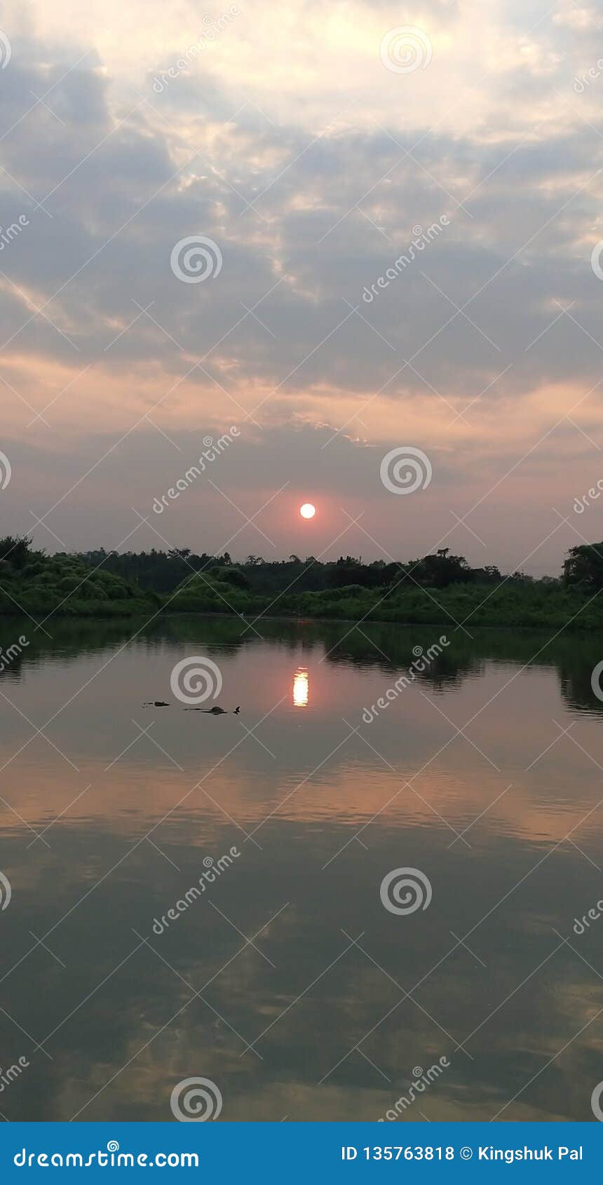 Sunset View stock photo. Image of lakeside, sunset, view - 135763818