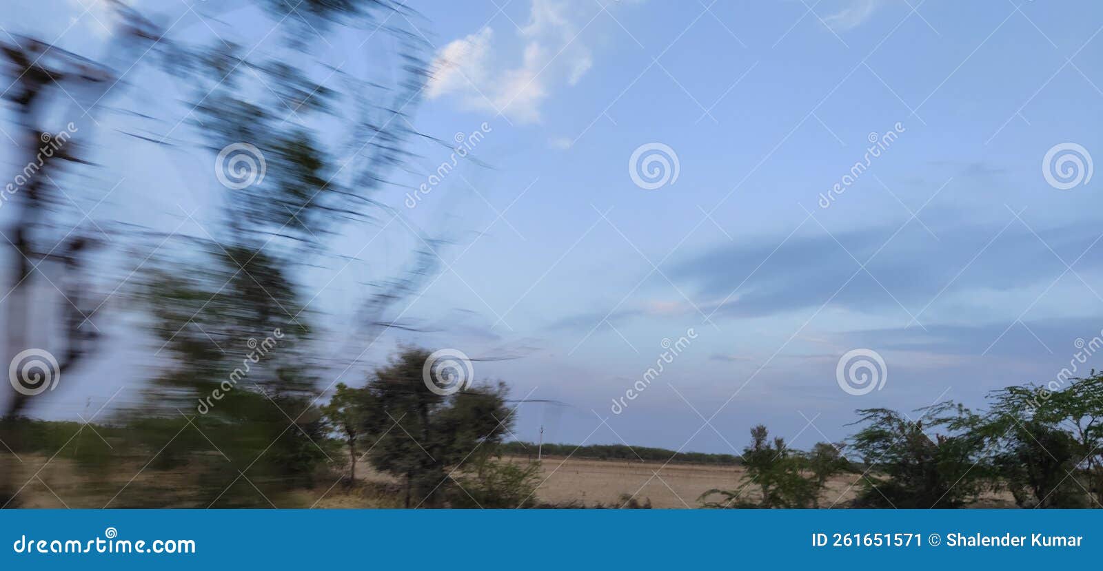 Sunset View from the Window of the Indian Rail Stock Image - Image of ...