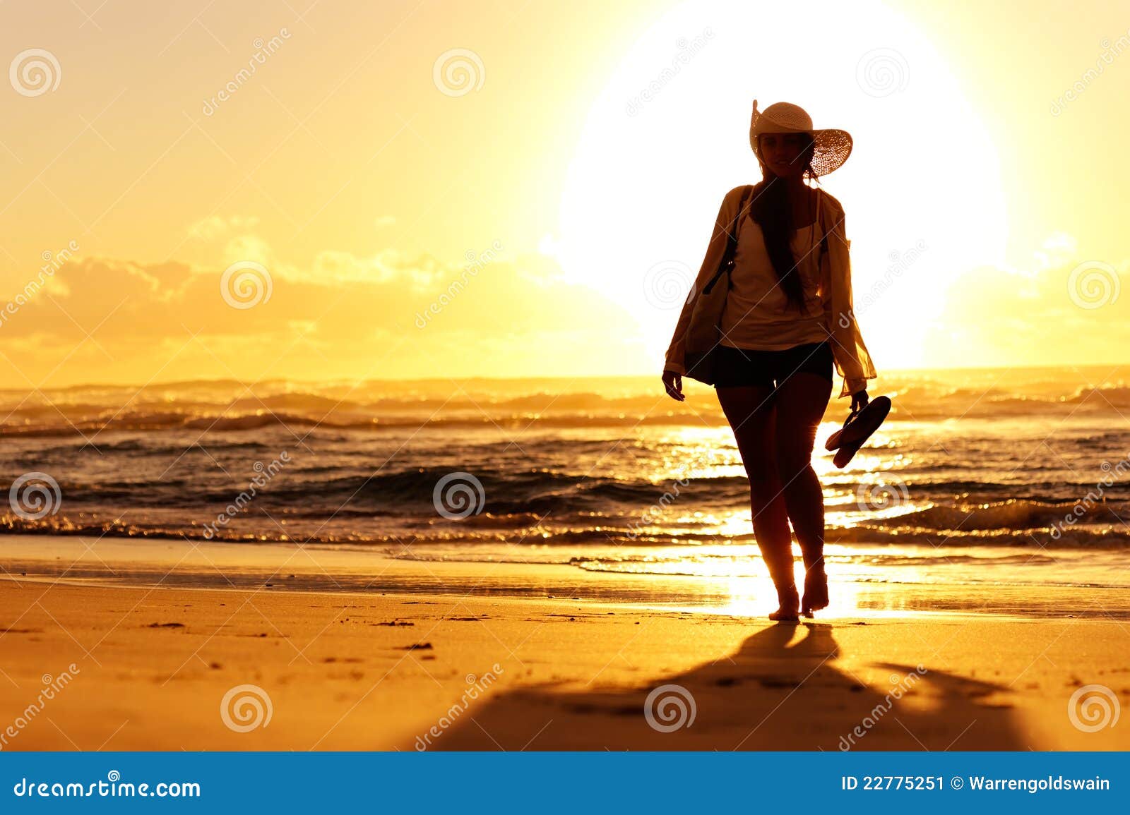 Sunset walk along the sea stock image. Image of outdoors - 22775251
