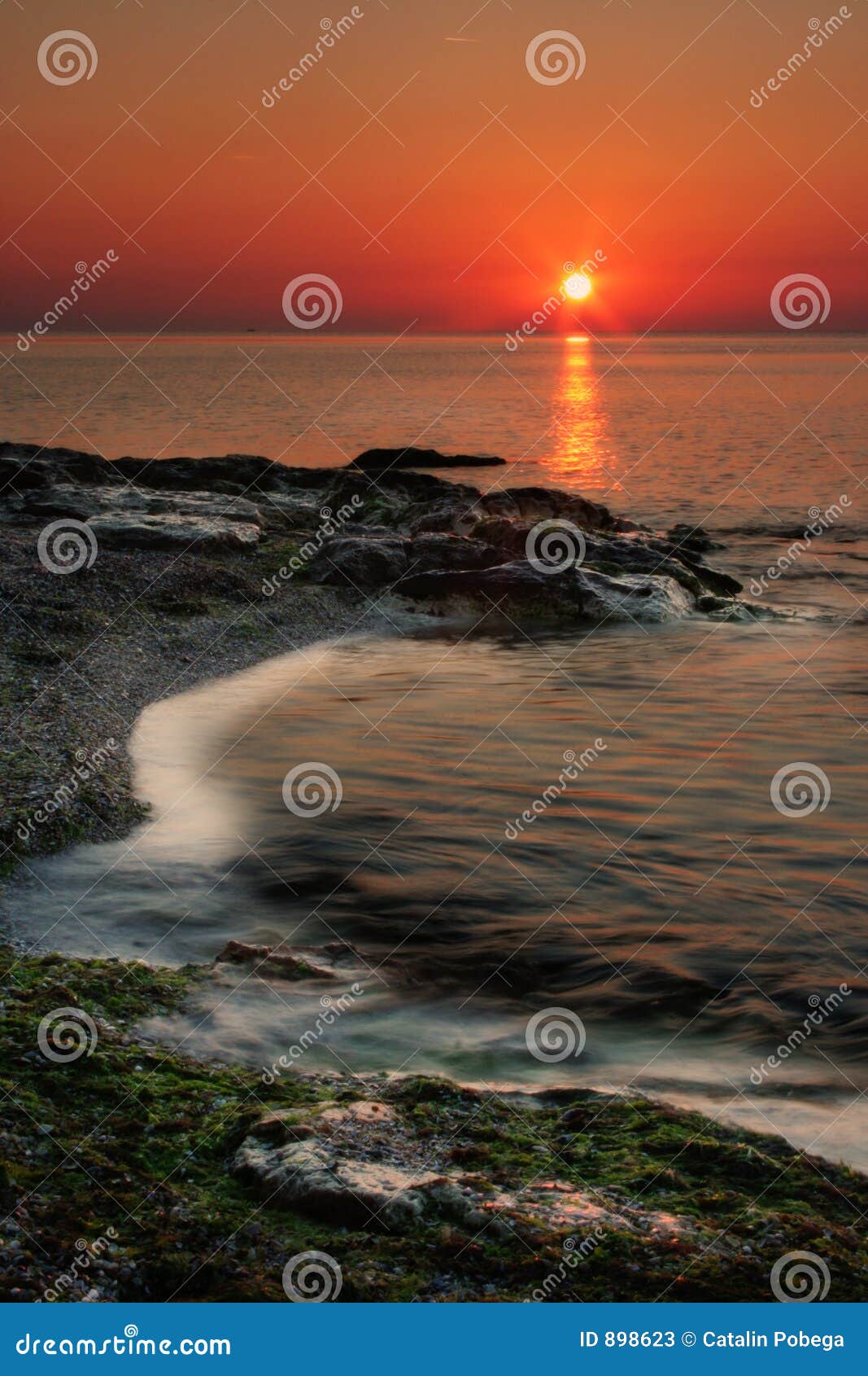 Sunset in warm colors. stock image. Image of water, travel - 898623