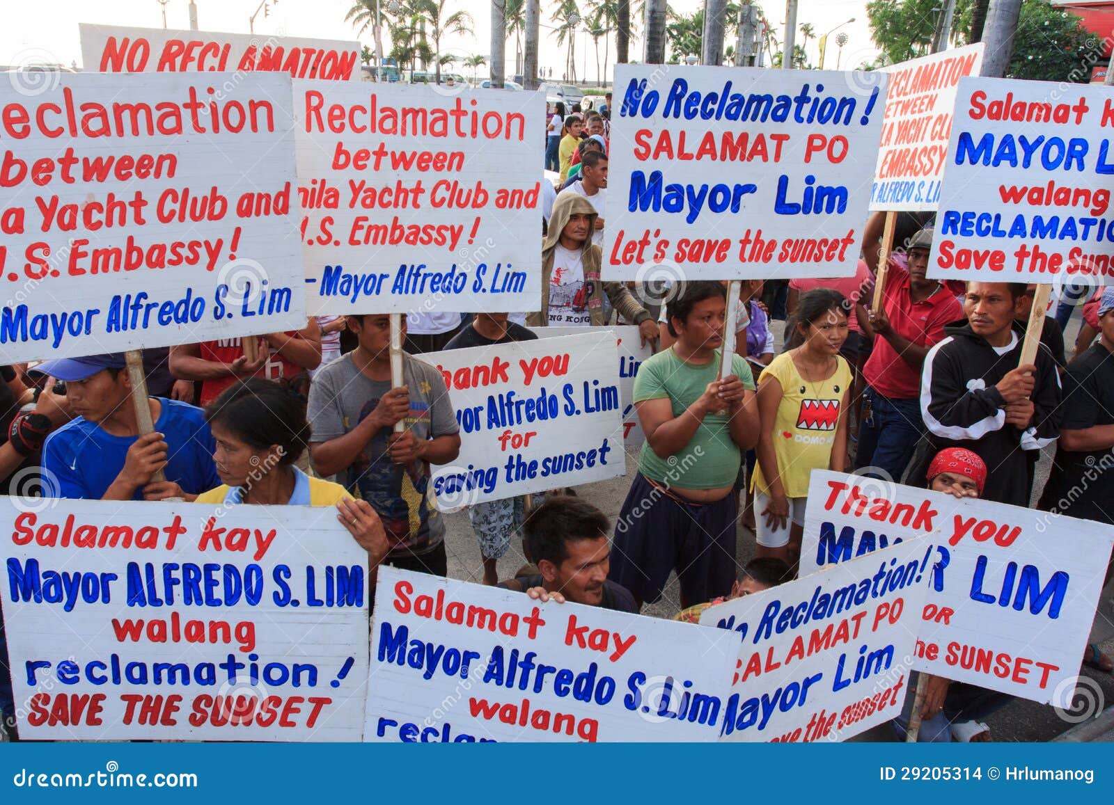Sunset Watch Protest for Manila Bay, Manila Editorial Stock Image ...