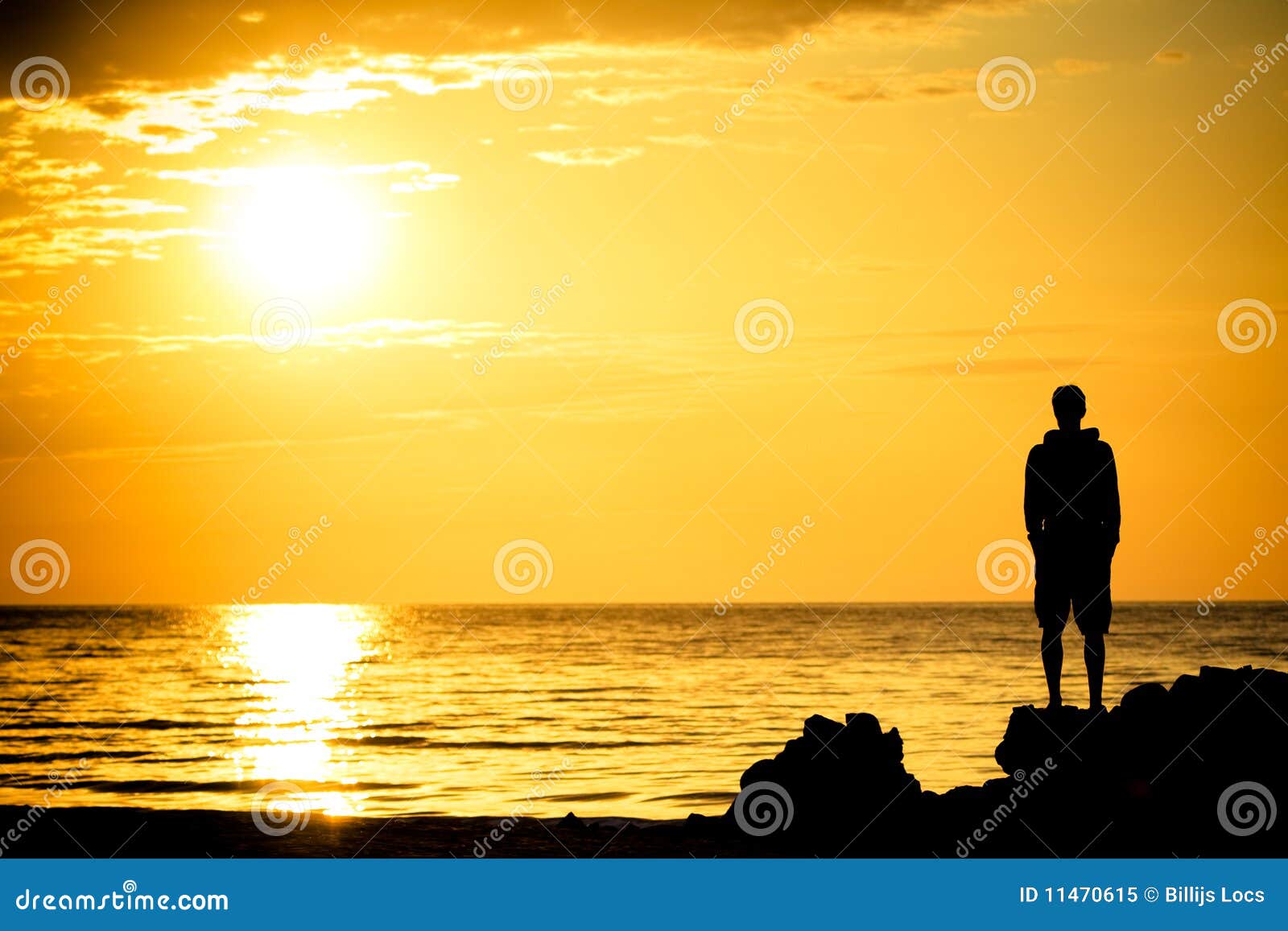 Sunset watcher stock image. Image of waiting, sunset - 11470615