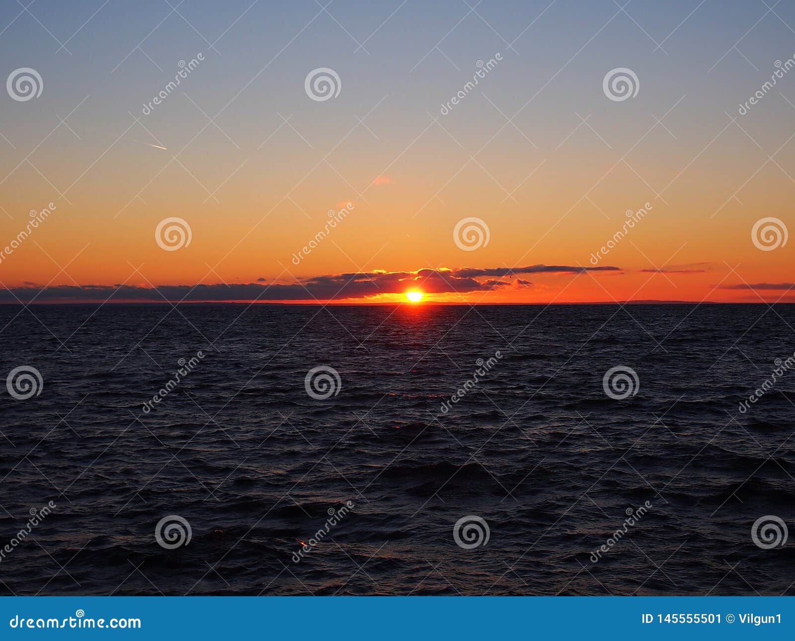 Sunset on the Water. Beautiful Water is Illuminated by Sunlight ...
