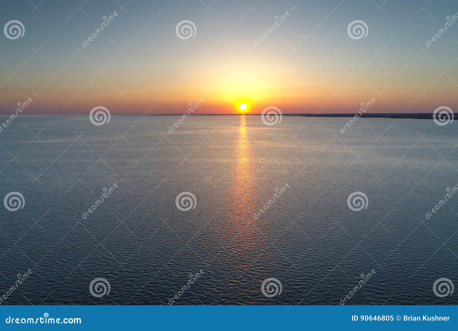 Sunset on the Water stock image. Image of dawn, evening - 90646805