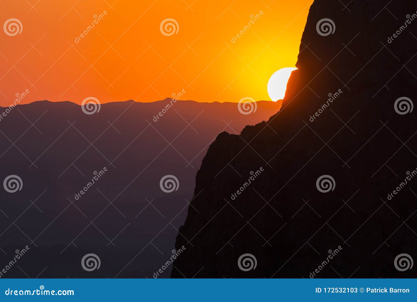 Sunset at the Window in Big Bend Stock Image - Image of mountain ...