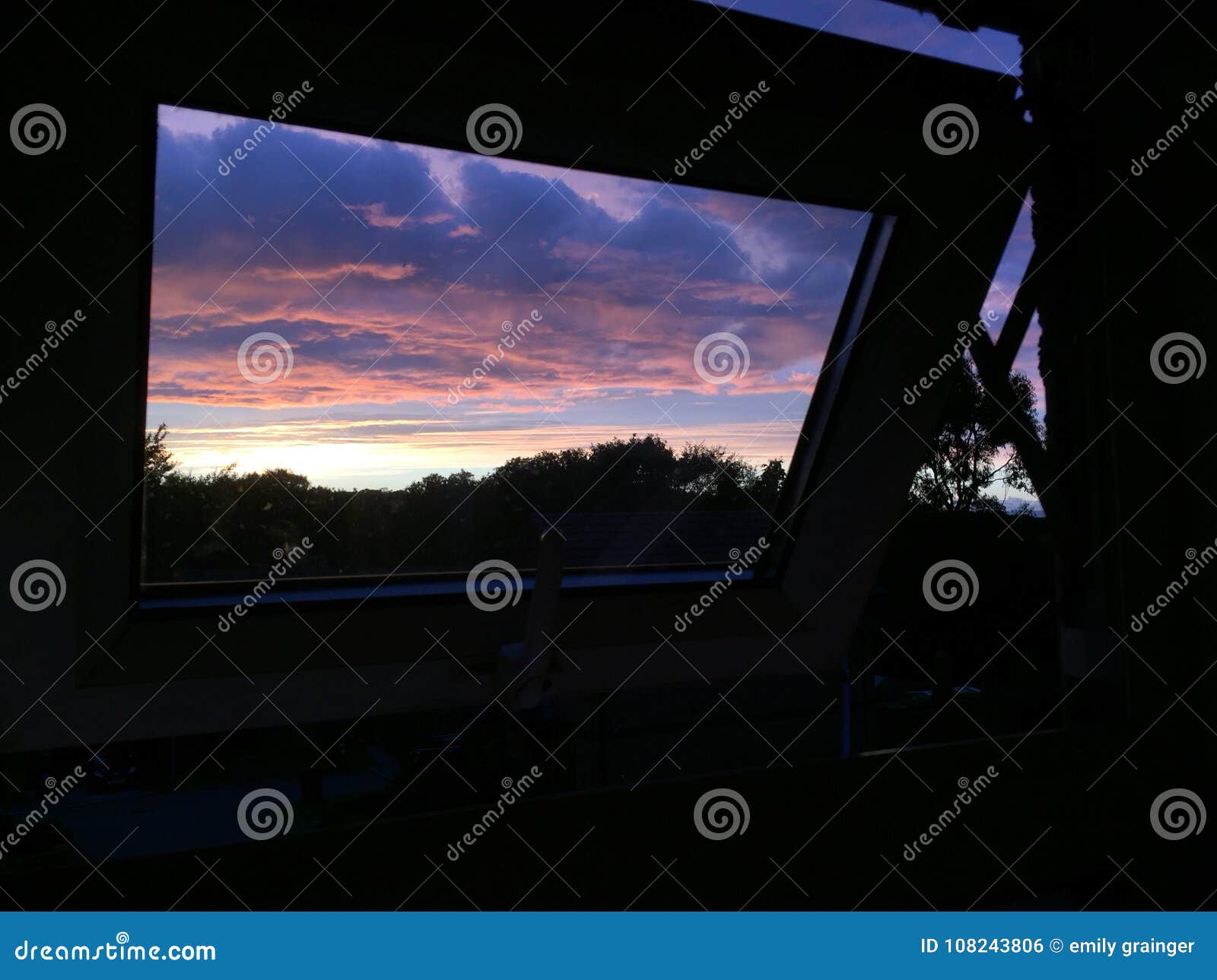 Sunset window stock photo. Image of window, sunset, look - 108243806