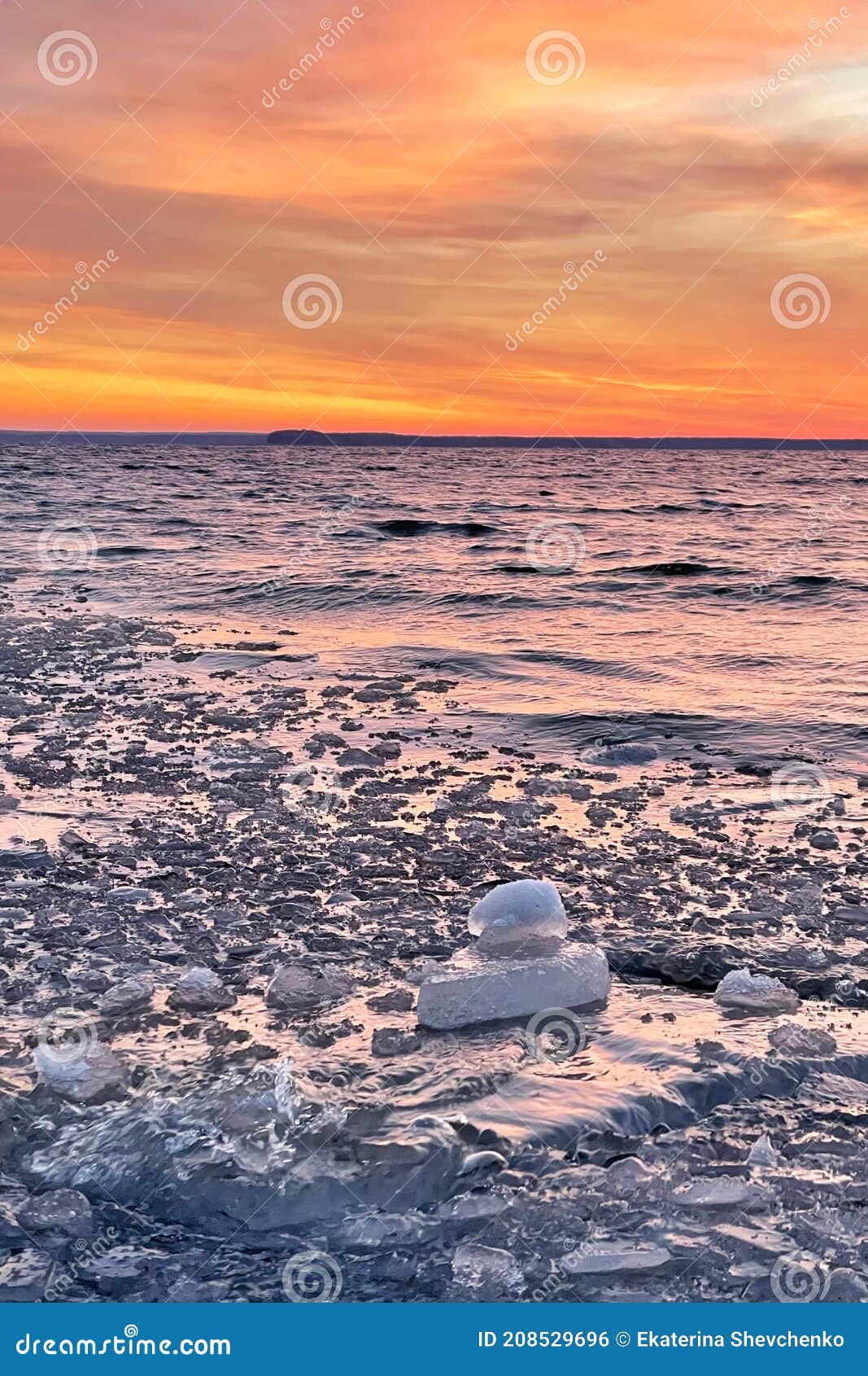 Sunset stock photo. Image of cold, nature, sunset, wintersunset - 208529696