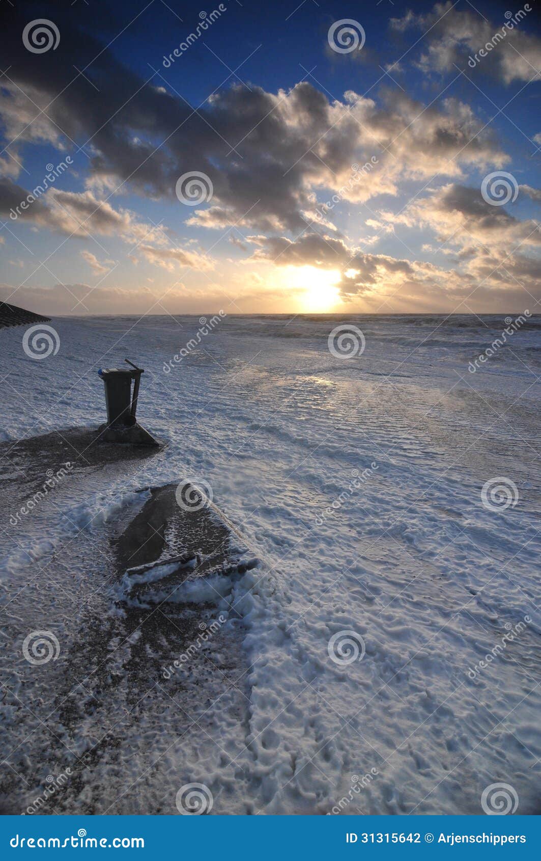 Sunset during winter storm stock photo. Image of nature - 31315642