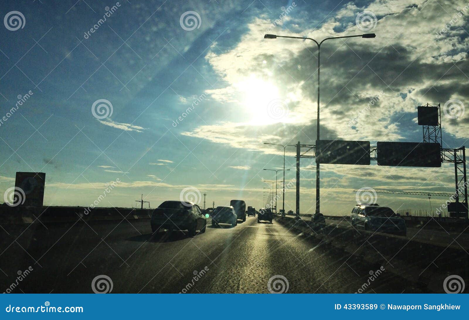 Sunset stock image. Image of sunset, work, road, street - 43393589