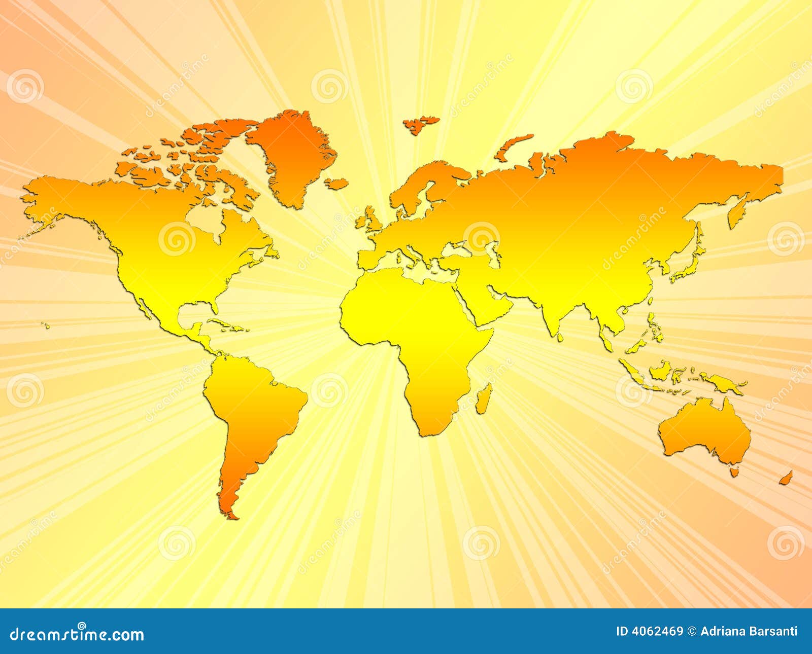 Sunset World Map stock illustration. Illustration of sunset - 4062469