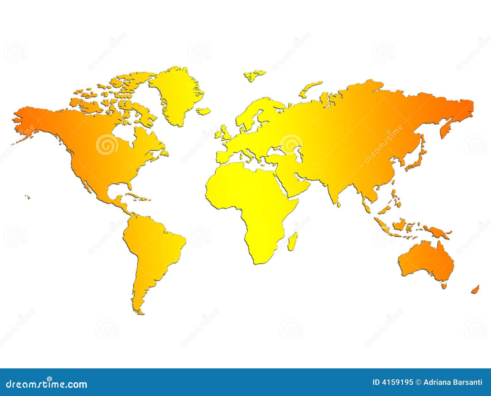 Sunset World Map stock illustration. Illustration of sunset - 4159195