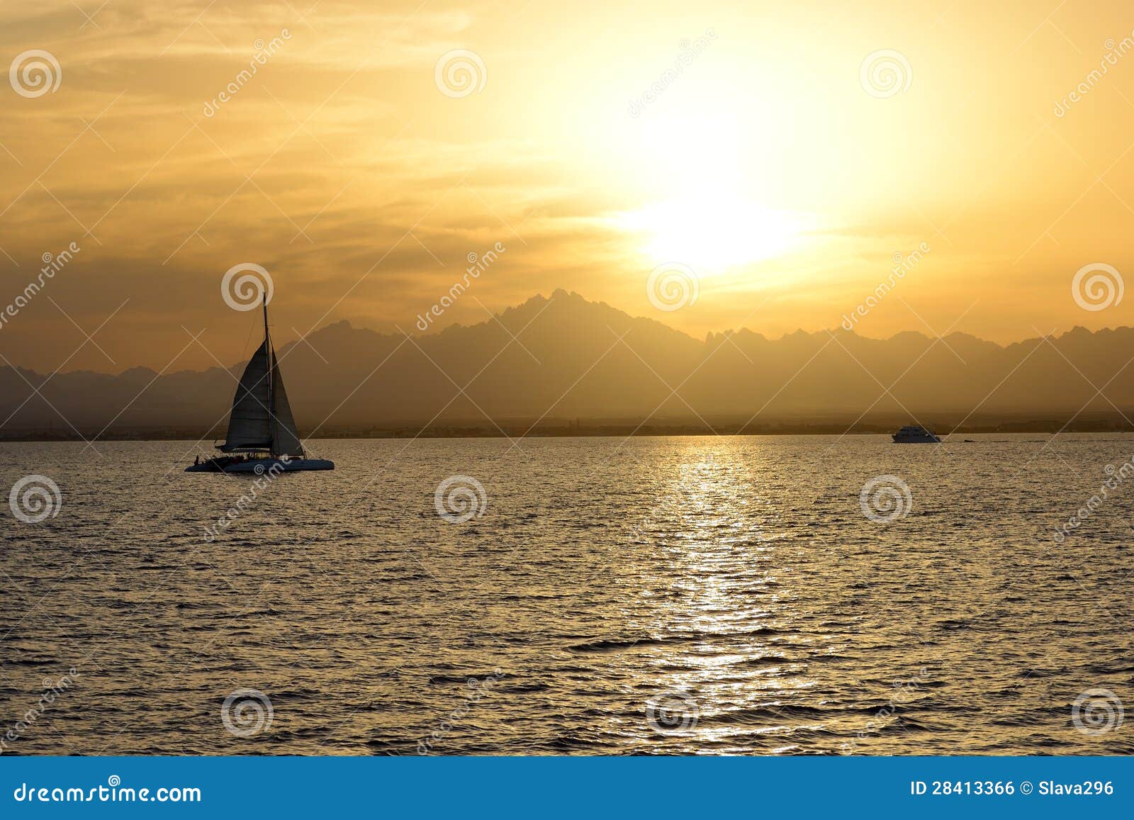 Sunset and Yachts on Red Sea Stock Photo - Image of vacation, travel ...