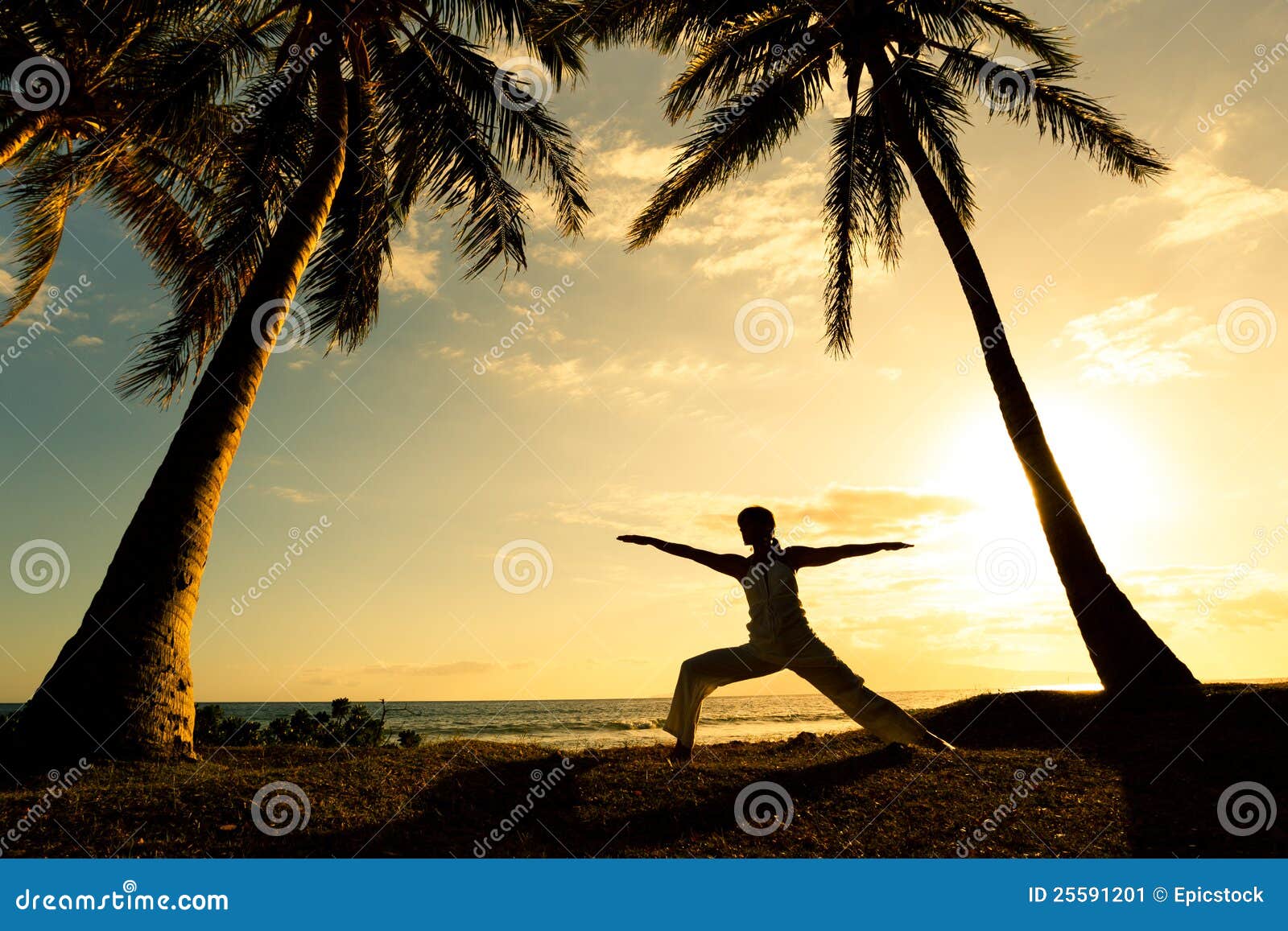 Sunset Yoga stock image. Image of outdoor, adult, relaxation - 25591201