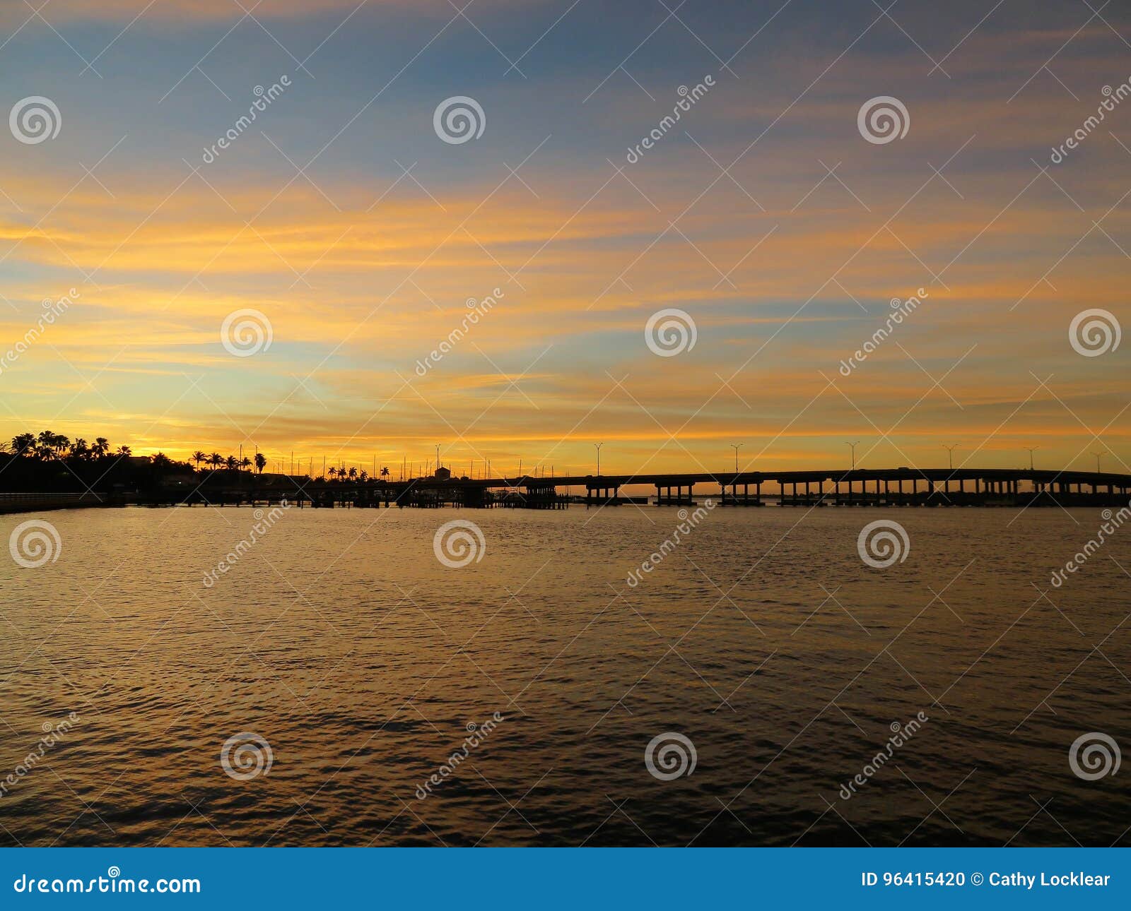 Sunseting Over the Manatee River Stock Photo - Image of river, nature ...