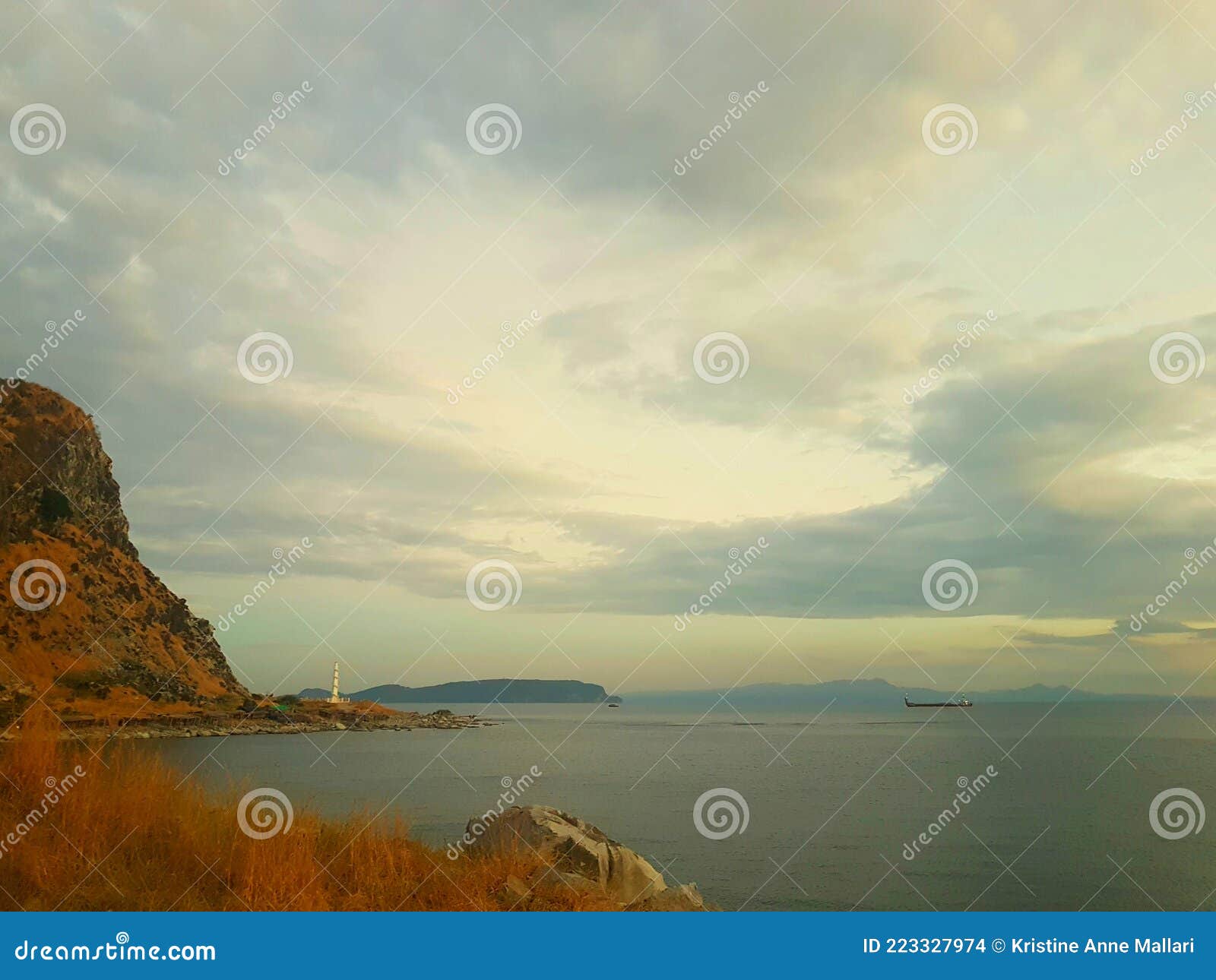 Sunsets and lighthouses stock photo. Image of dawn, evening - 223327974