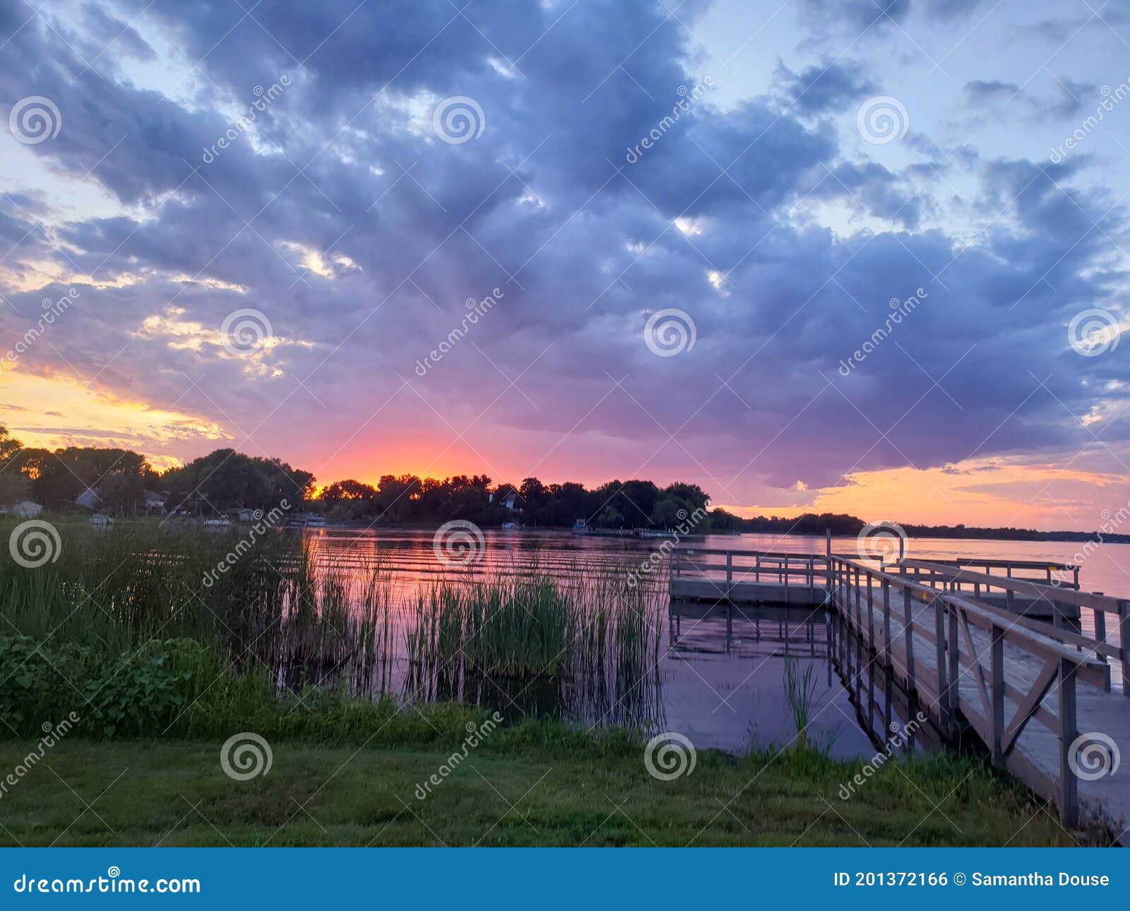 Sunsets in MN summertime stock photo. Image of beauty - 201372166