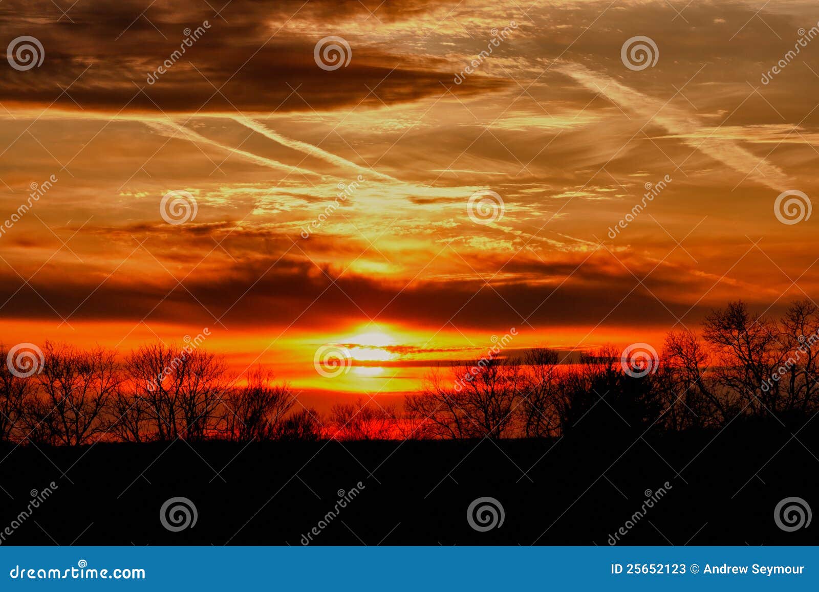 Sunsets Over Chester County PA Stock Image - Image of orange, twilight ...