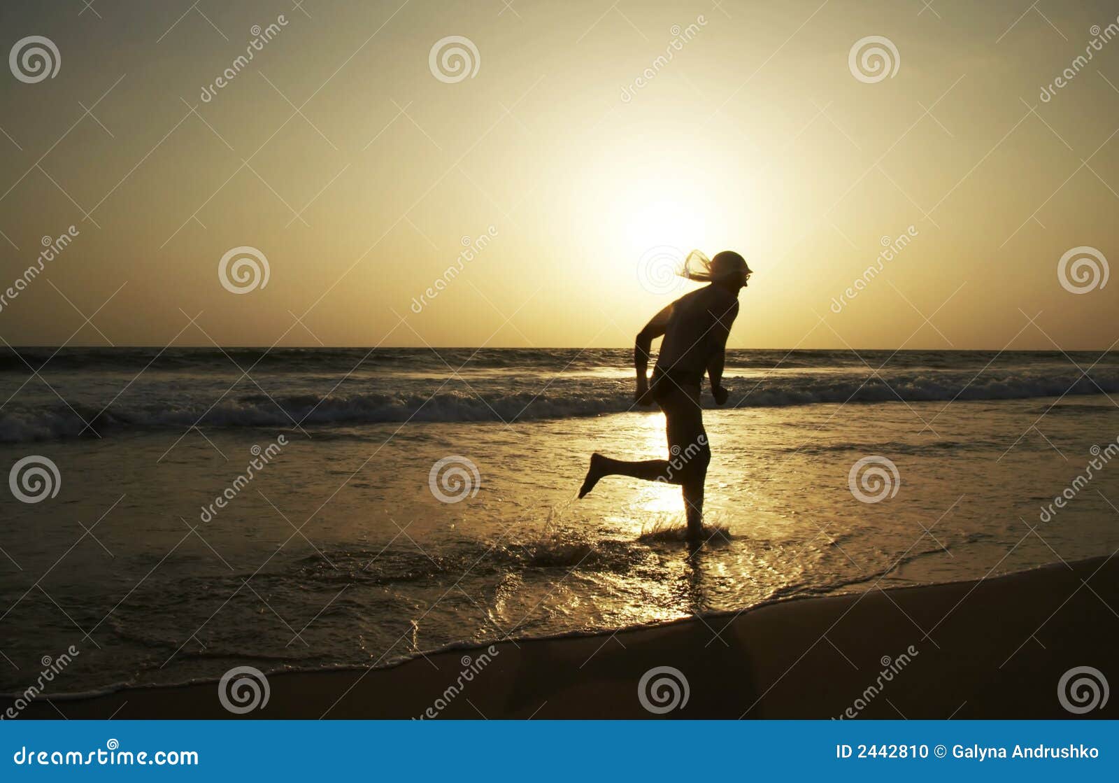 Sunsets running stock photo. Image of runner, practicing - 2442810