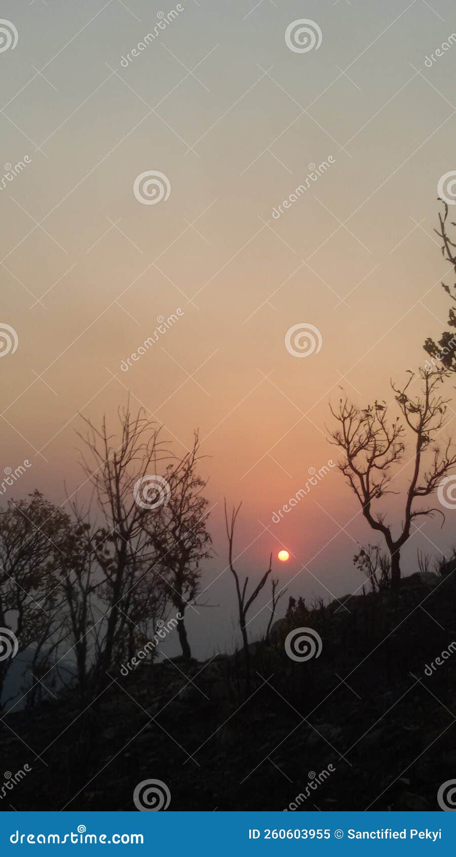 Sunsets View from Amedzofe Ghana on Mountain Gemi Stock Image - Image ...