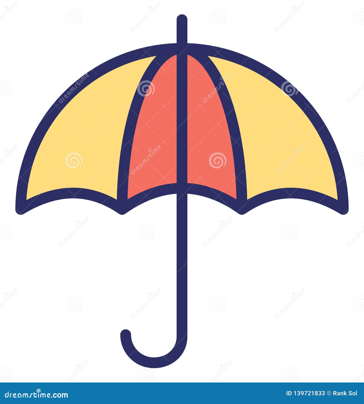 Sunshade Vector Icon Which Can Easily Modified or Edit Stock Vector ...