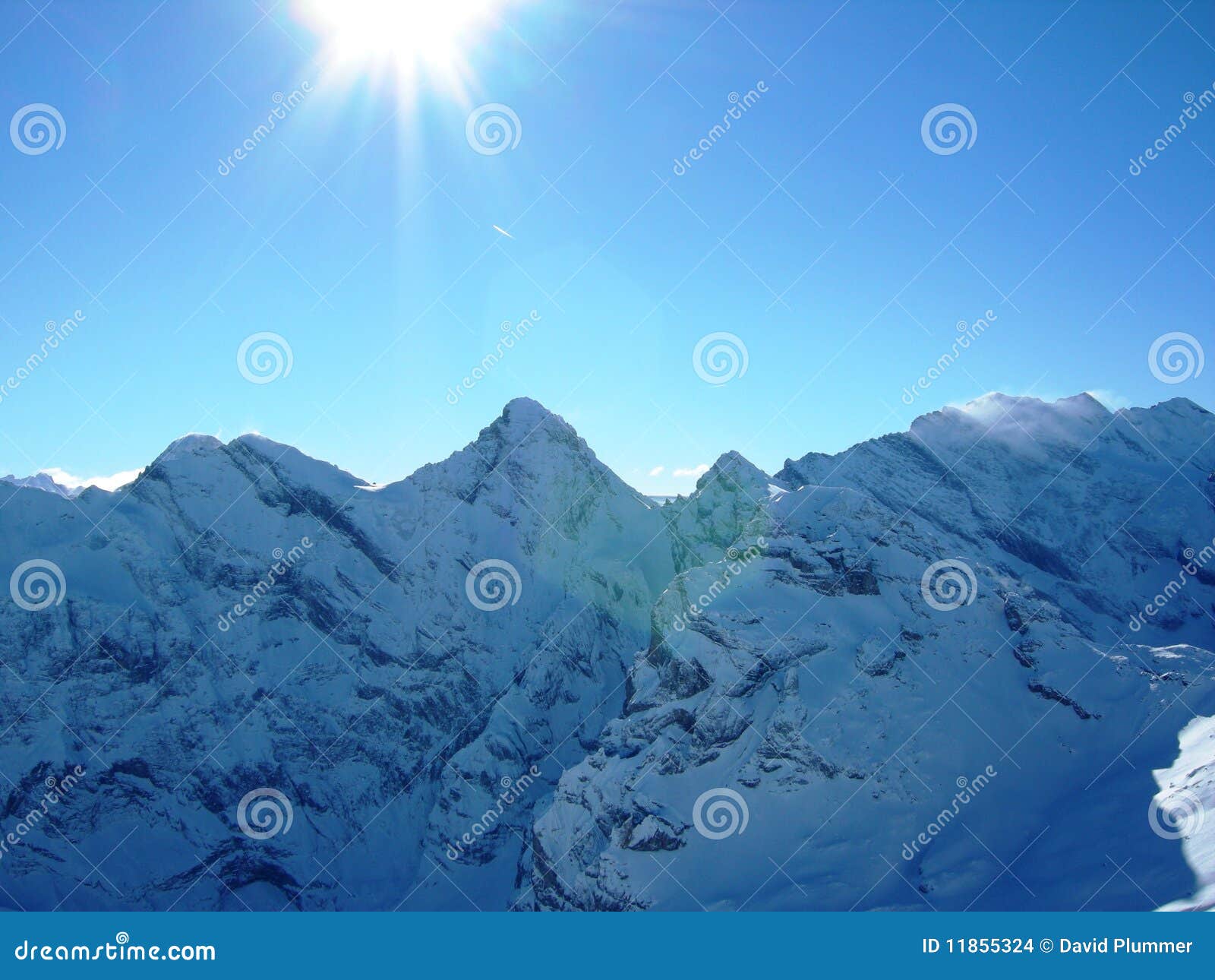 Sunshine in the Alps stock photo. Image of mountain, mountains - 11855324