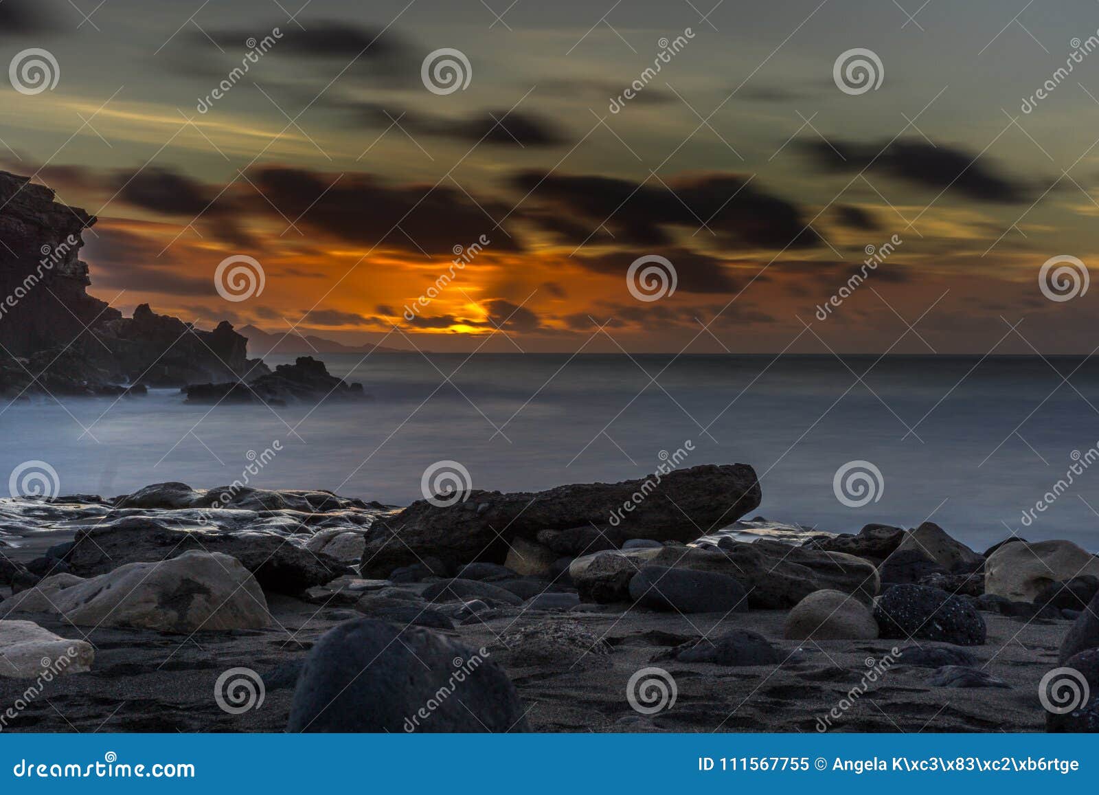 Sunshine on the Atlantic Ocean with Big Rocks Stock Image - Image of ...