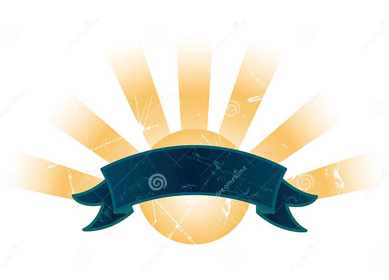 Sunshine Banner / Sign stock vector. Illustration of grunge - 1668953