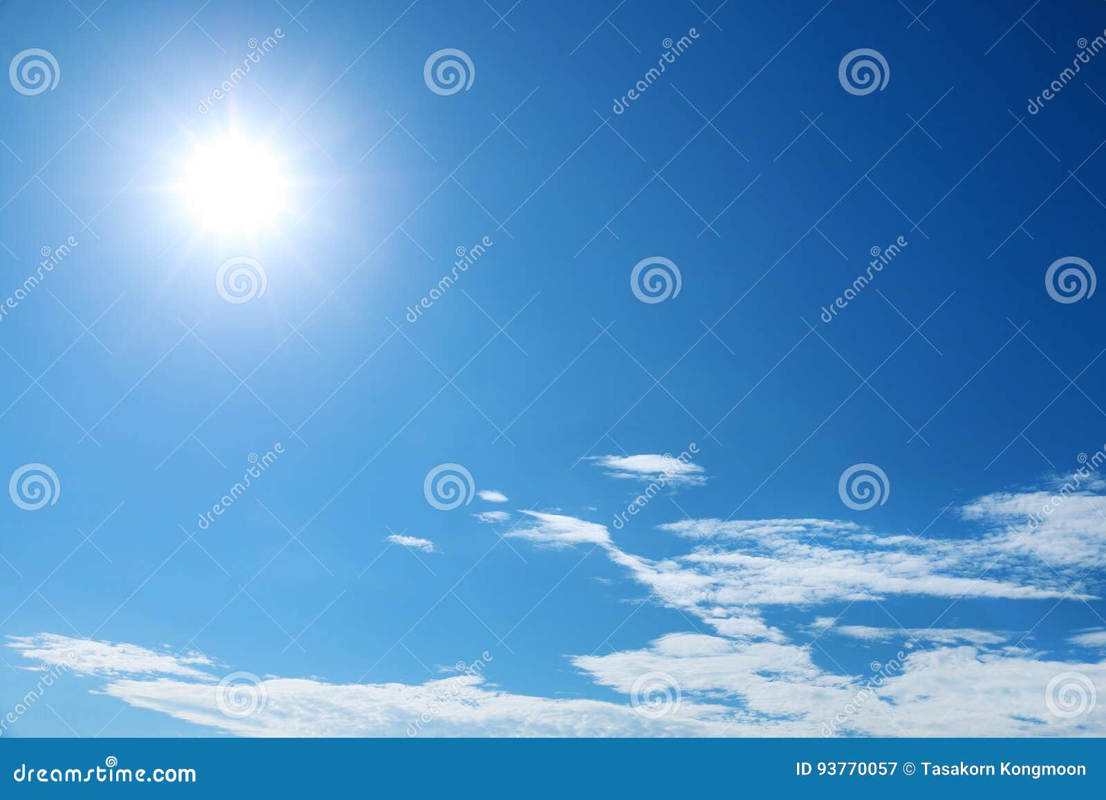Sunshine on blue sky stock image. Image of colorful, blue - 93770057