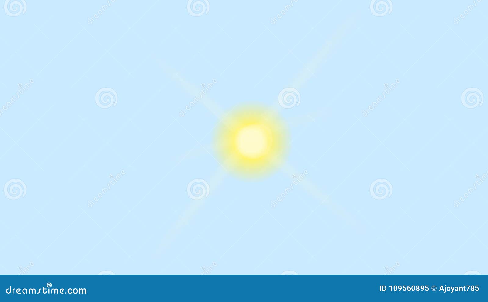 Sunshine with blue sky stock illustration. Illustration of nature ...