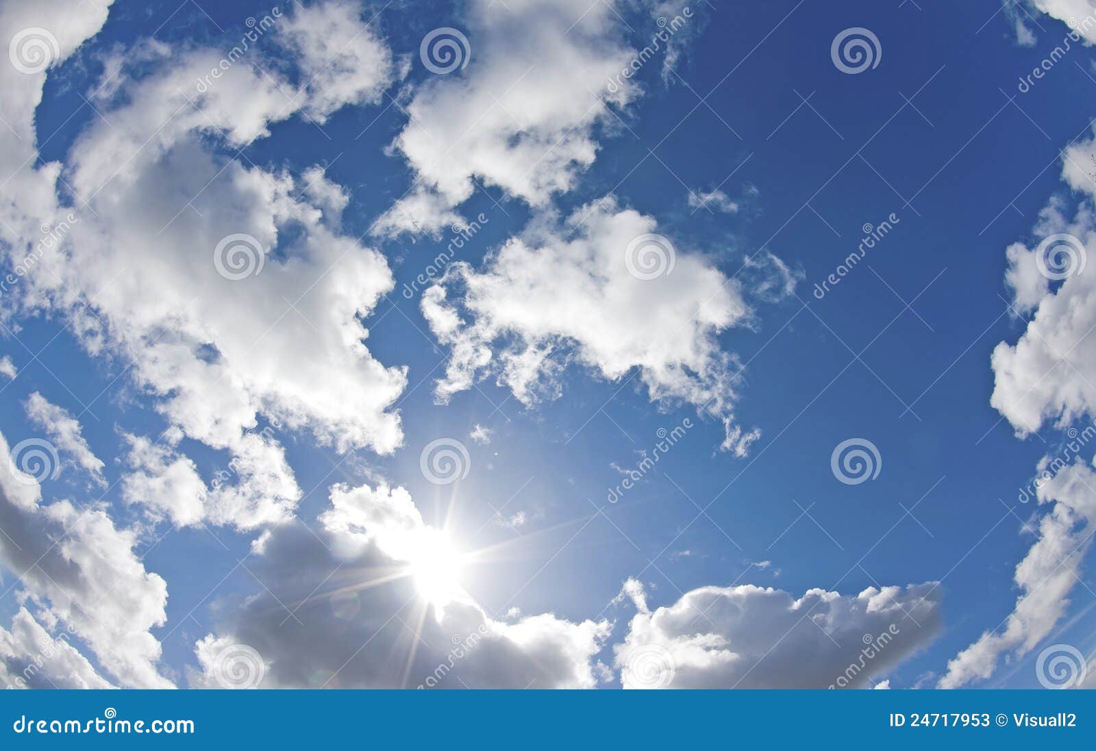 Sunshine blue summer sky. stock image. Image of nature - 24717953