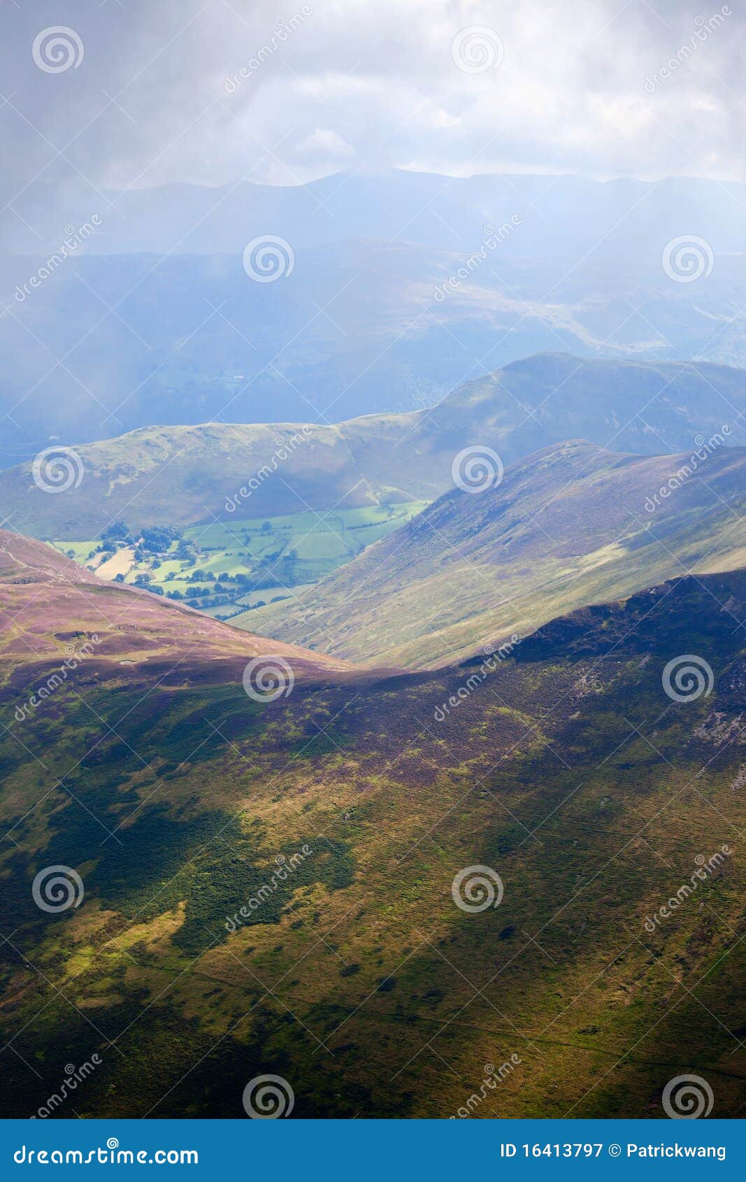 Sunshine Breaks through Rain Cloud Stock Image - Image of grass, walk ...