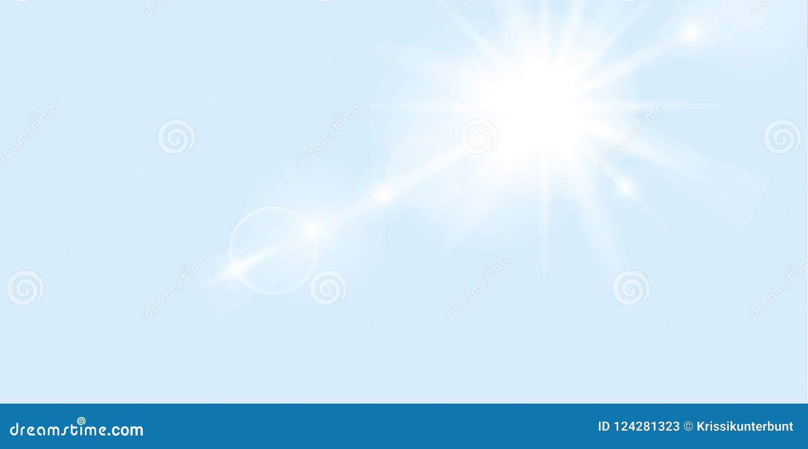 Sunshine Bright Blue Background Stock Vector - Illustration of soft ...