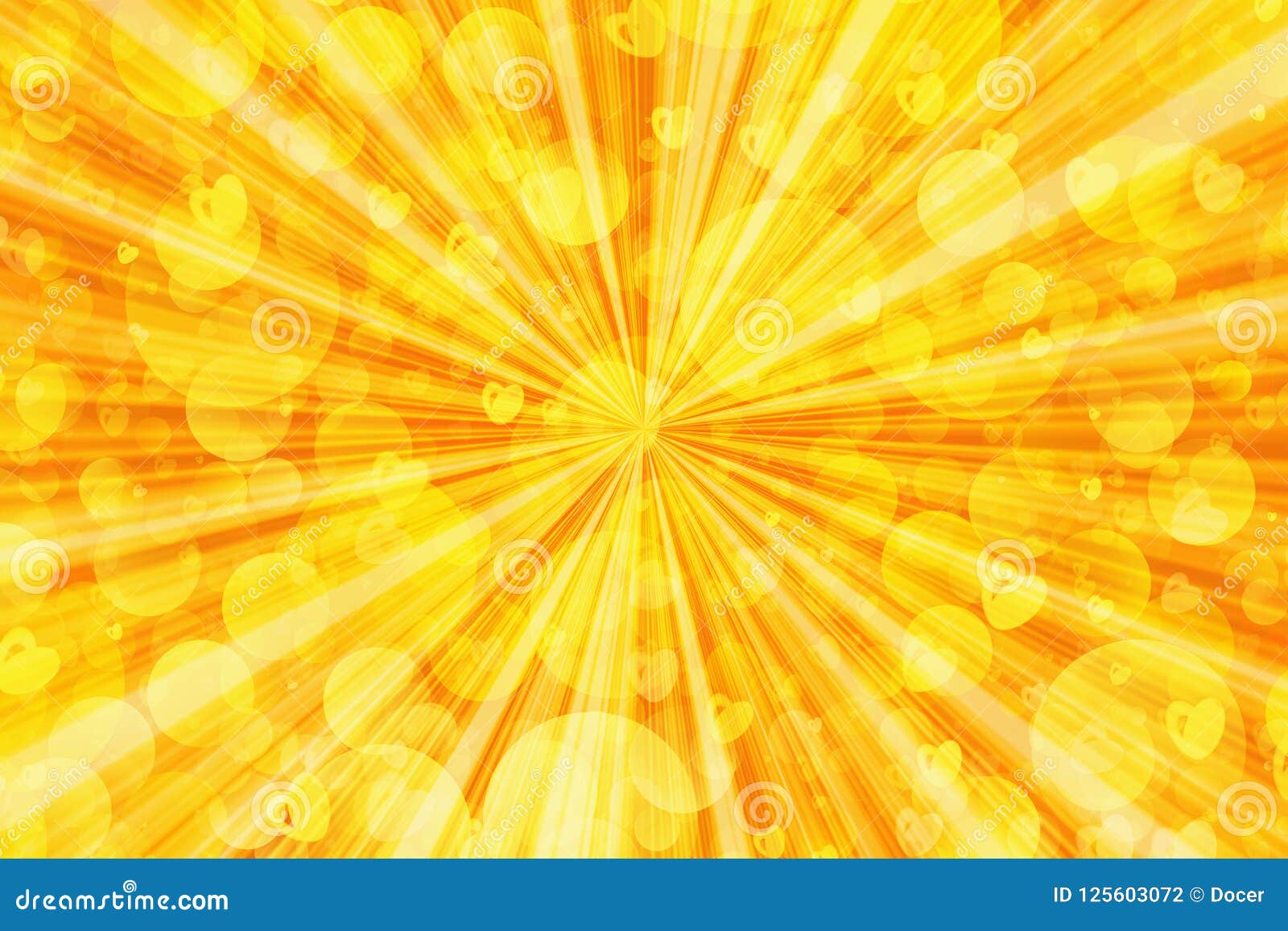 Sunshine Bubbles and Hearts Backgrounds Stock Illustration ...